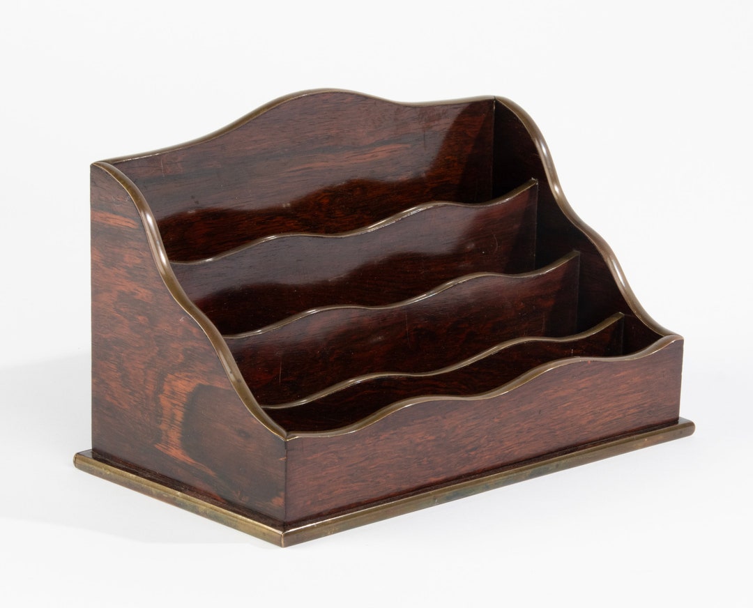 Antique Rosewood Letter Rack - Etsy