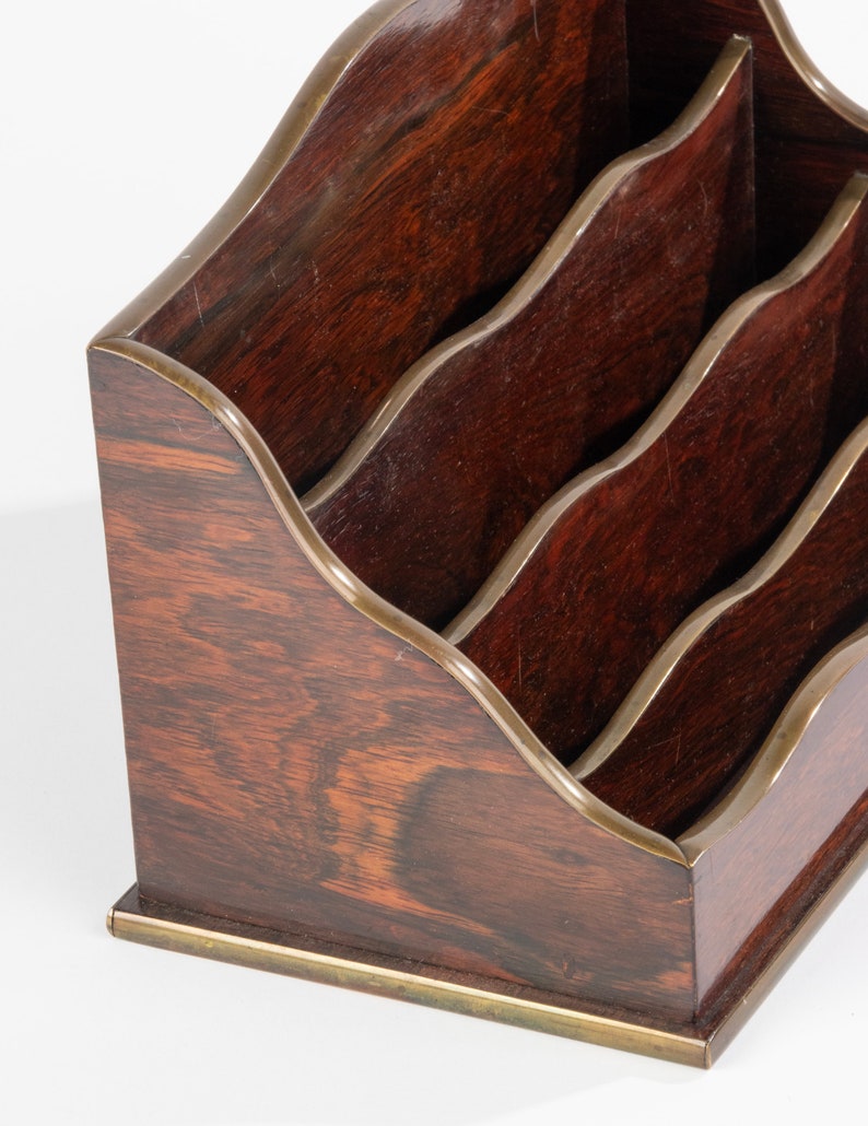Antique Rosewood Letter Rack - Etsy