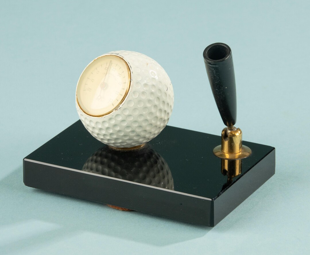 Vintage Pen Holder / Thermometer - Dimple - Etsy