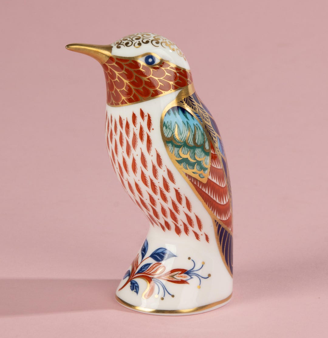 Paperweight - Crown Derby - Hummingbird - Etsy