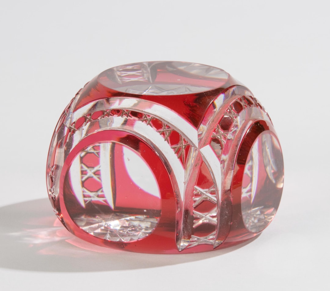 Crystal Paperweight - Val Saint Lambert - Etsy
