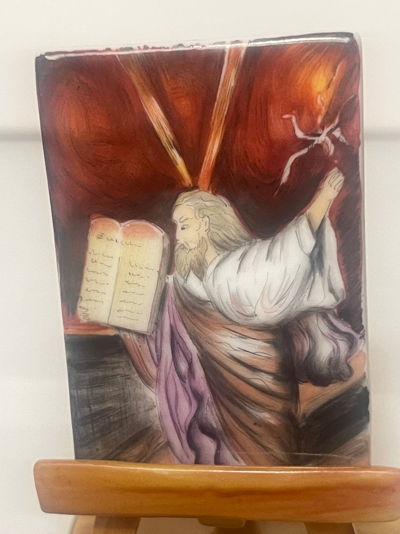 Moses & the Ten Commandments Painting Genuine Limoges Box - Etsy