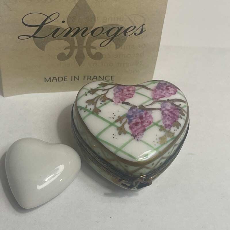 Limoges Heart Box - Etsy