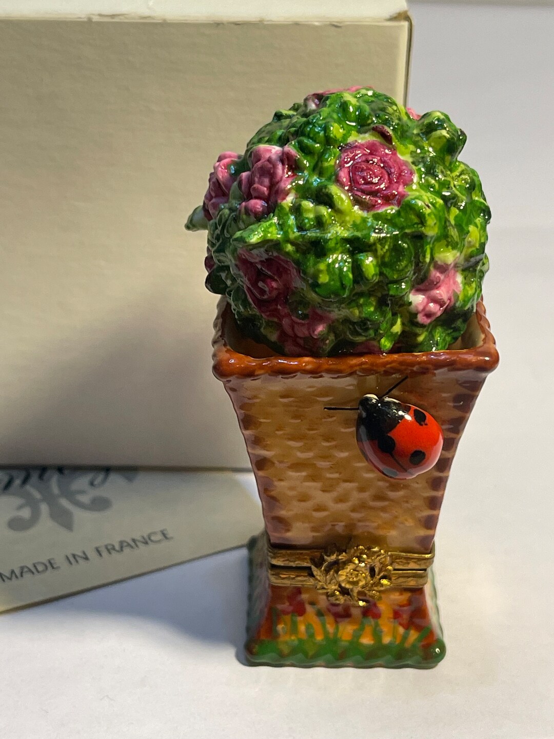 Genuine Limoges Topiary Planter With Ladybug Box - Etsy