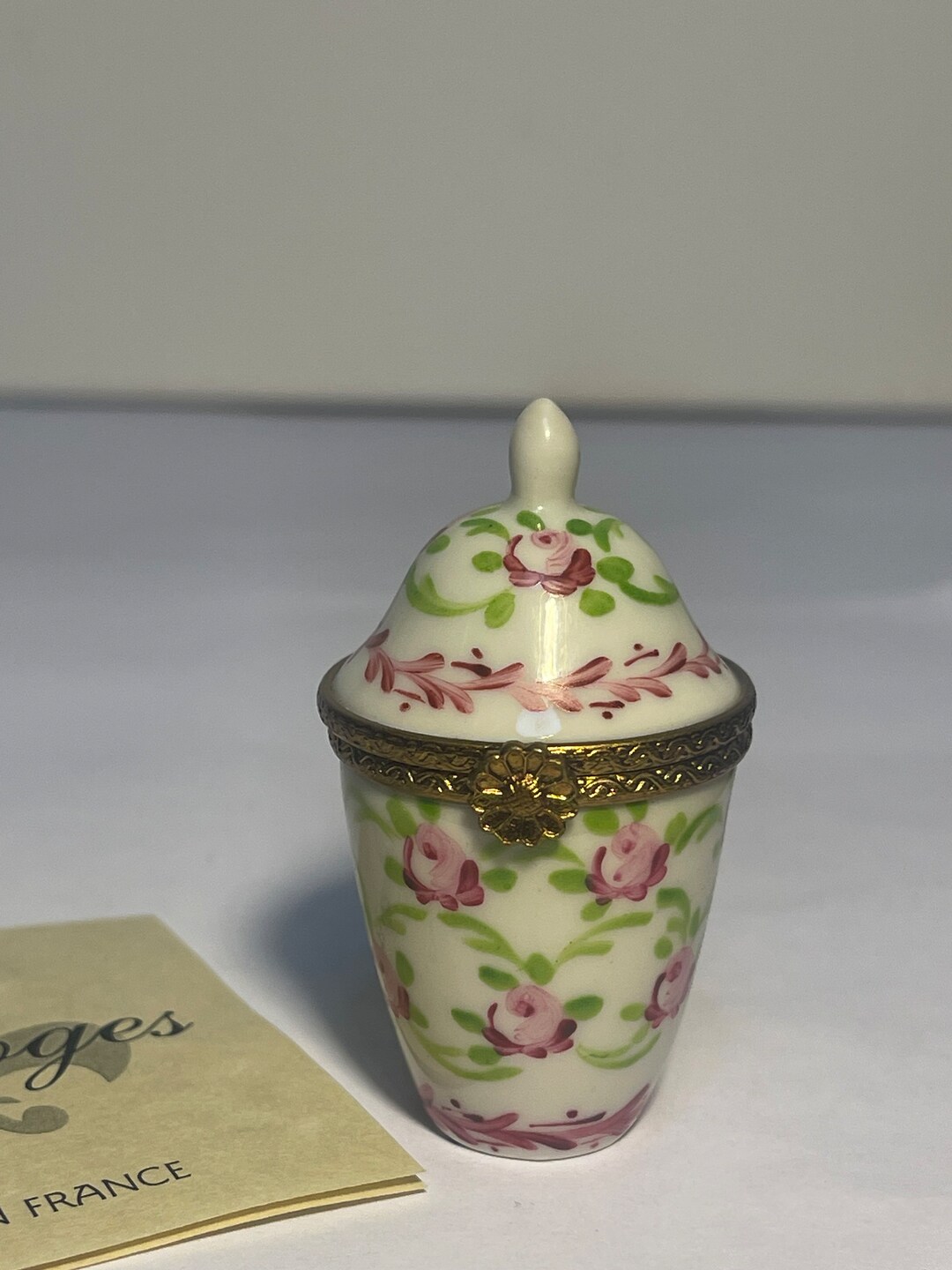 Genuine Limoges Box Rose Urn - Etsy