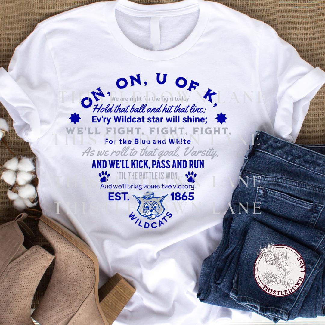Kentucky (uofk) Wildcats Fight Song| Png | Wildcat Design | Original ...