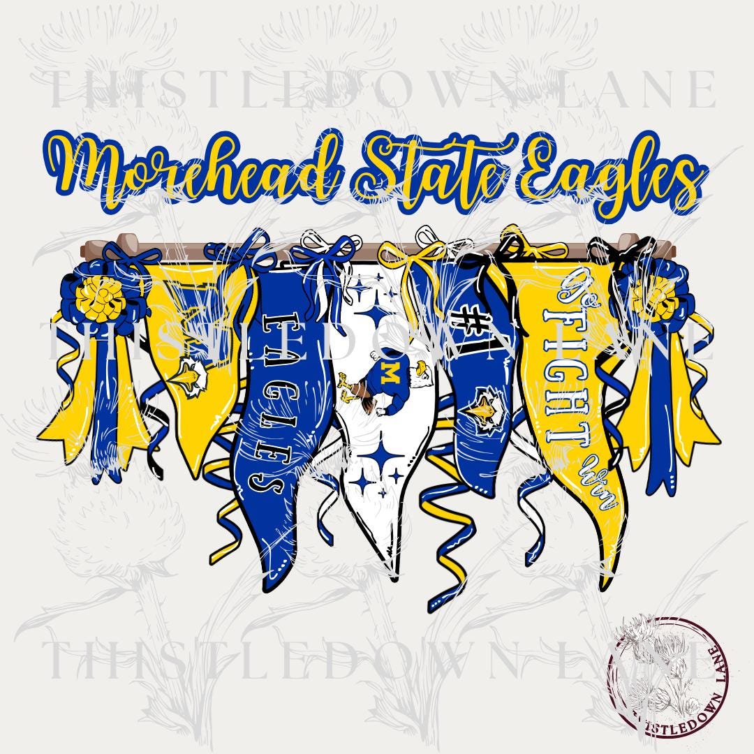 Morehead State University Pennant| Flags| Eagles Design | DTF Transfer ...
