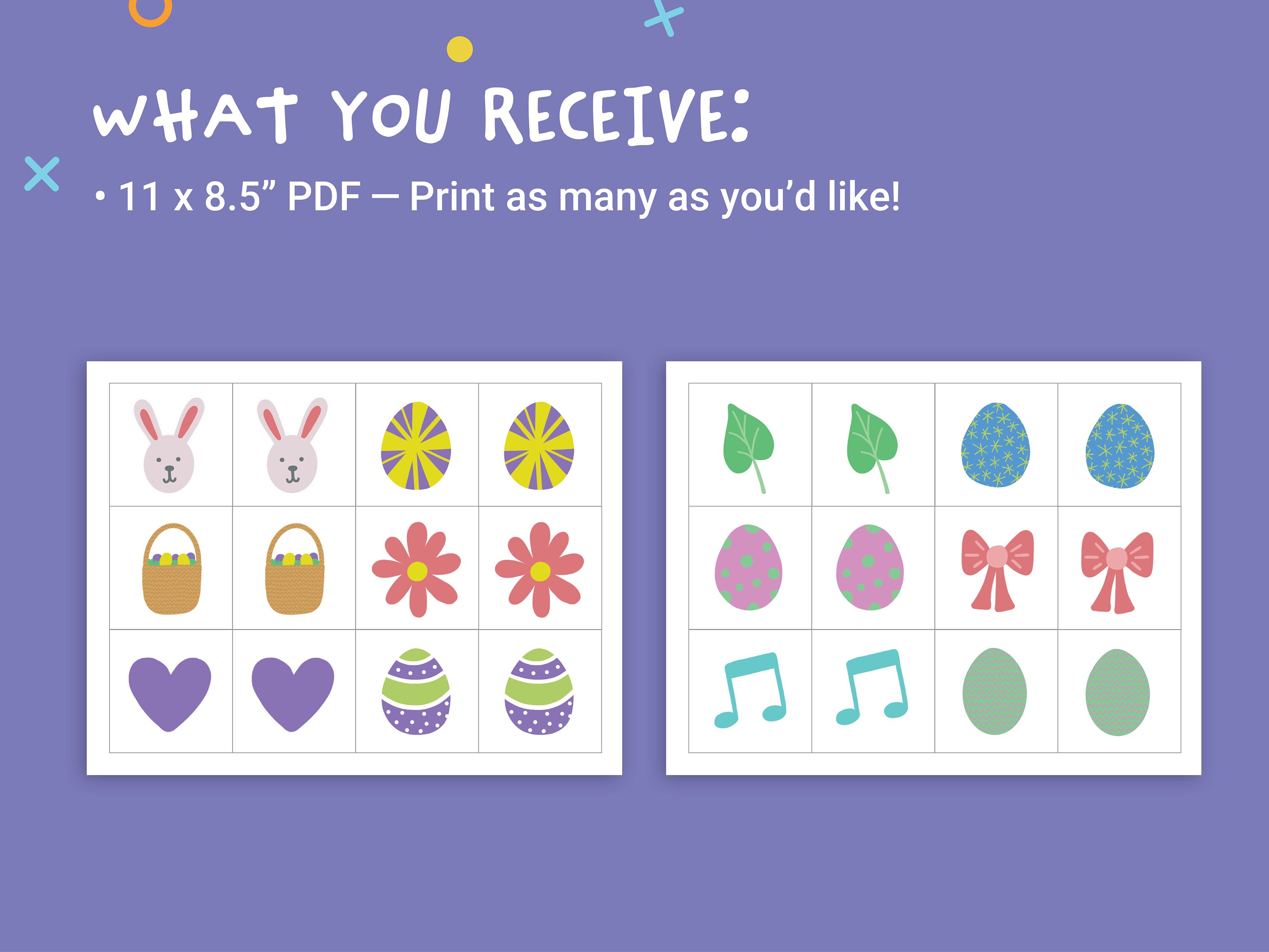 Easter Memory Game for Kids Printable Easter Matching Game Easter ...
