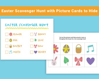 Easter Scavenger Hunt for Kids | Easter Treasure Hunt | Easter Activity ...