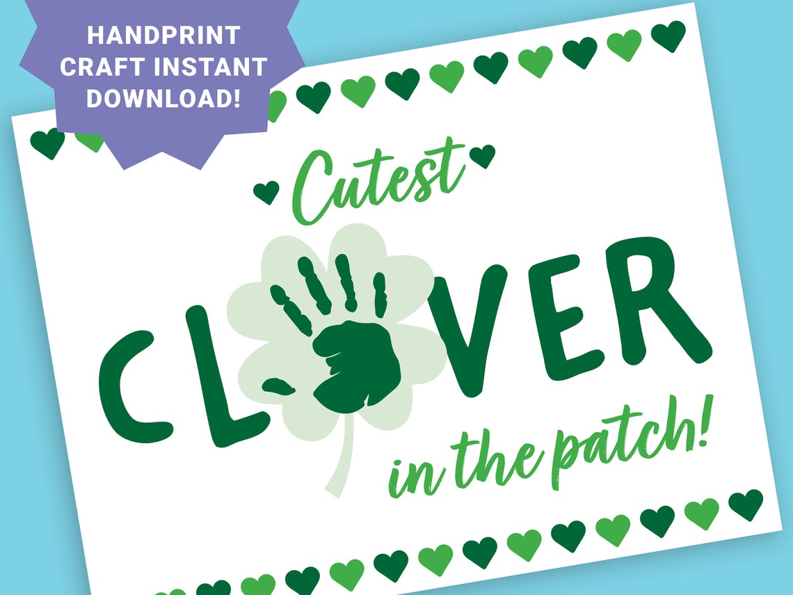 St. Patrick's Day Craft for Kids Cutest Clover in the Patch Shamrock ...