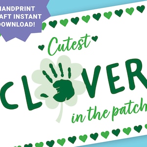 St. Patrick's Day Craft for Kids | Cutest Clover in the Patch Shamrock ...