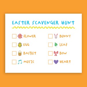 Easter Scavenger Hunt for Kids With Picture Cards Easter Treasure Hunt ...