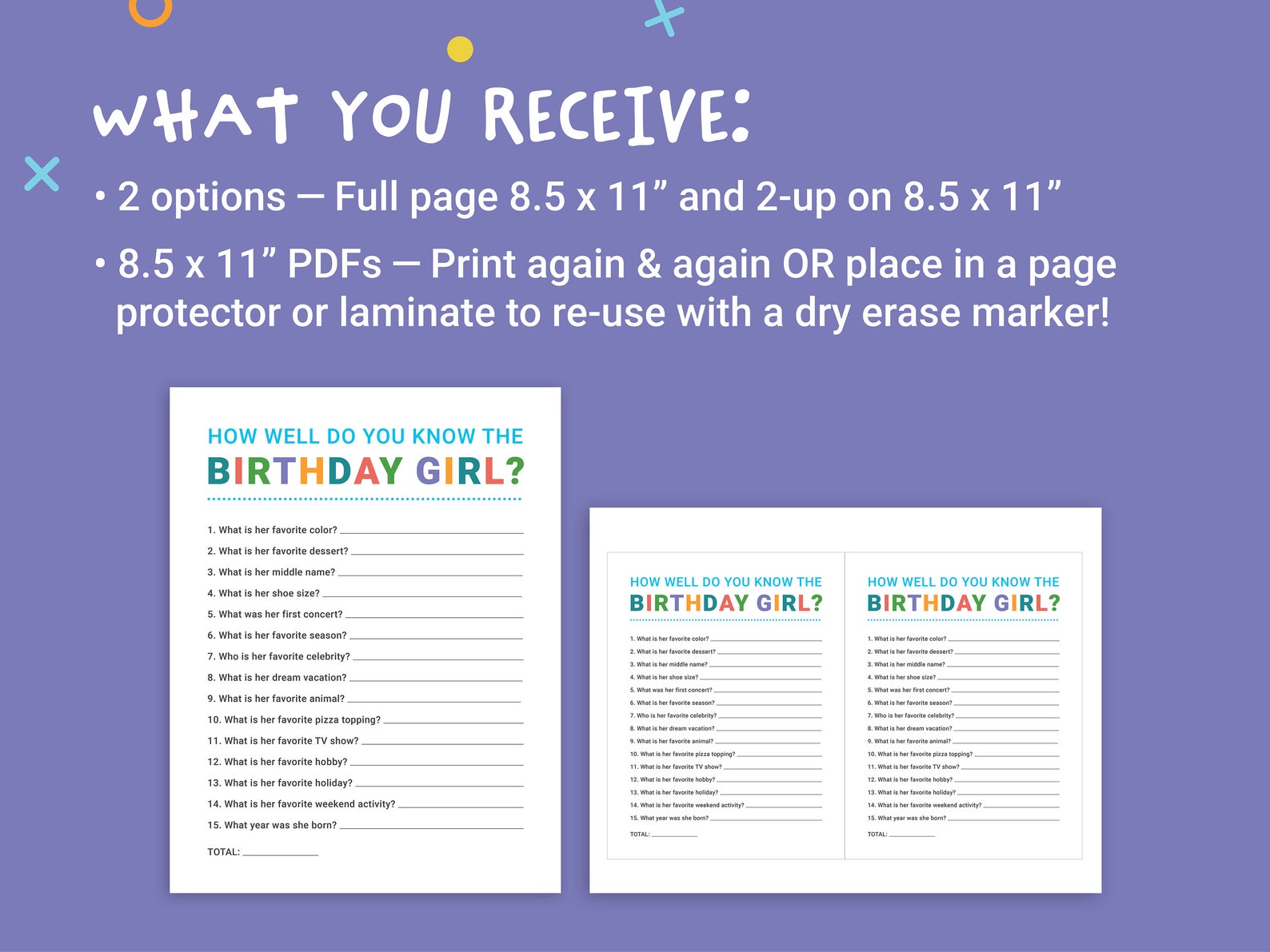 How Well Do You Know the Birthday Girl Game | Birthday Party Games for ...