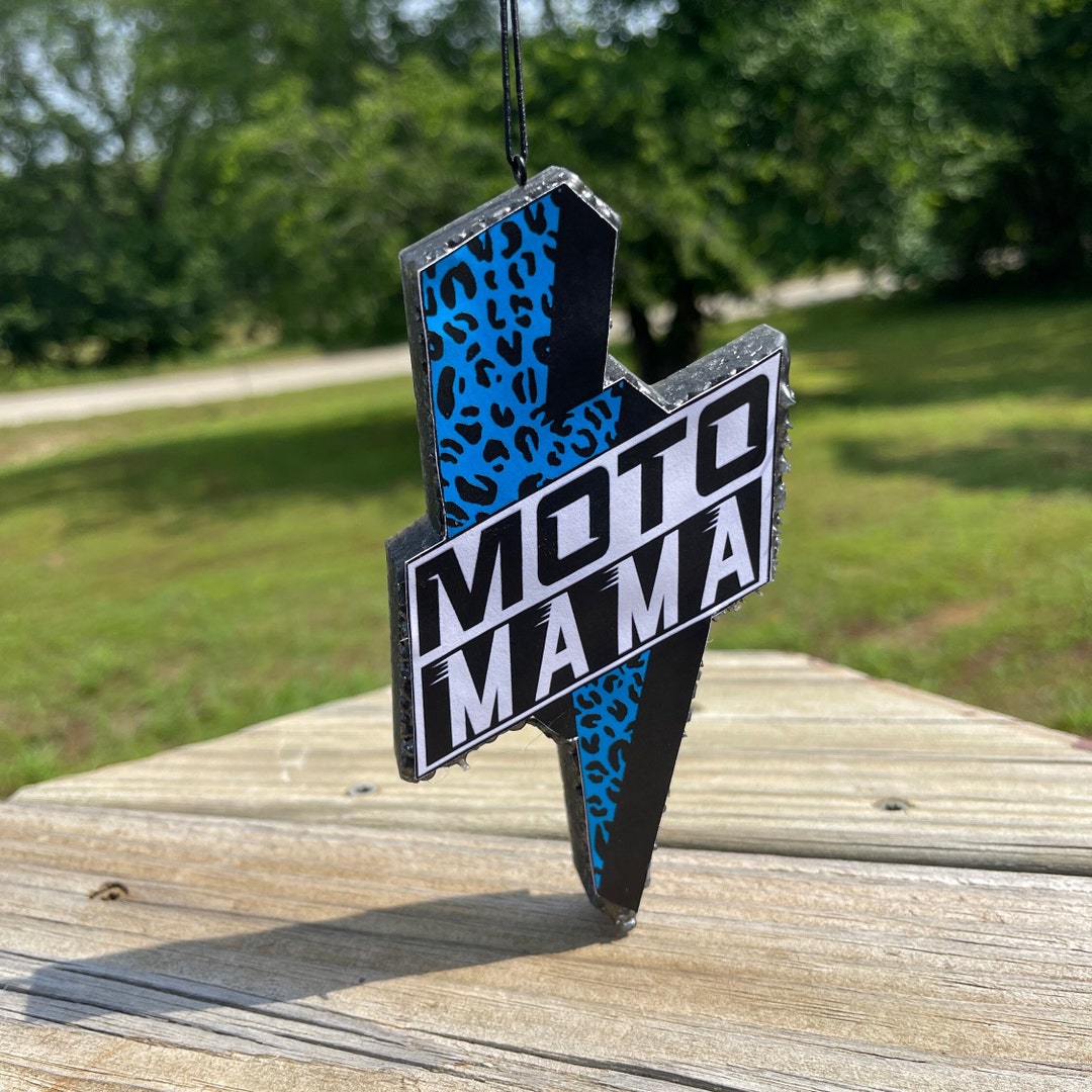 Moto Mama Lightning Bolt Cheetah Print Car Freshie - Etsy