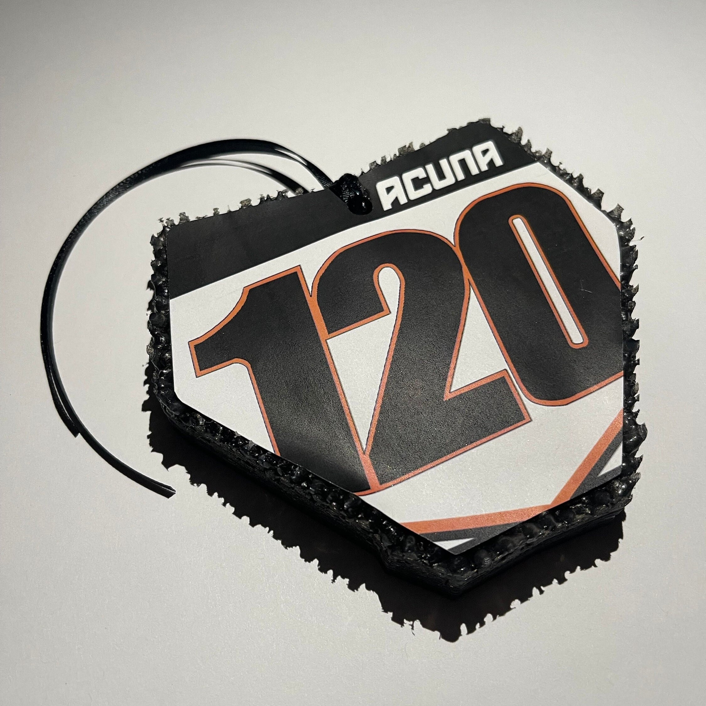 KTM Shape Custom Dirtbike Number Plate Car Freshie - Etsy