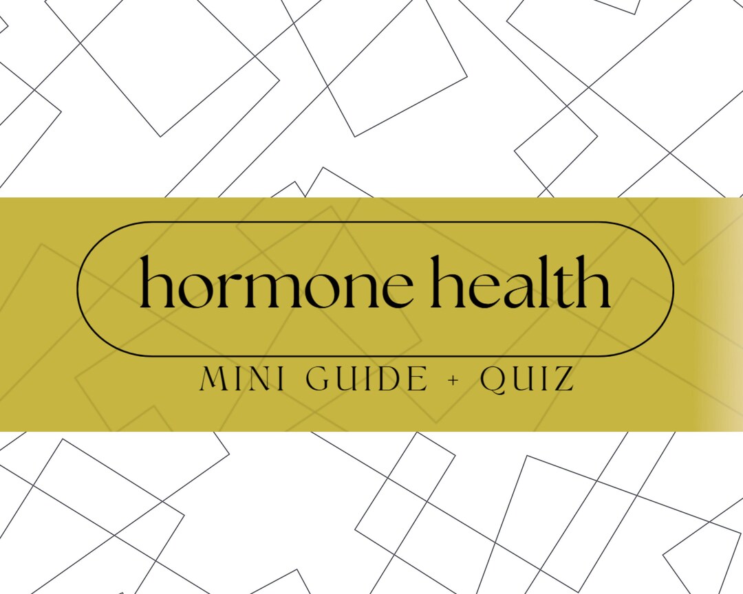 Hormone Health Mini Guide + Quiz - Etsy