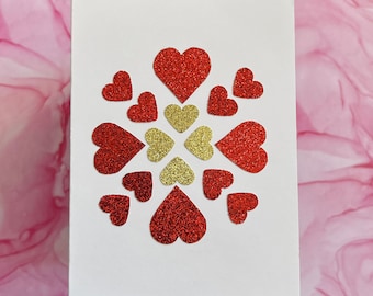 Handmade Heart Card - Etsy