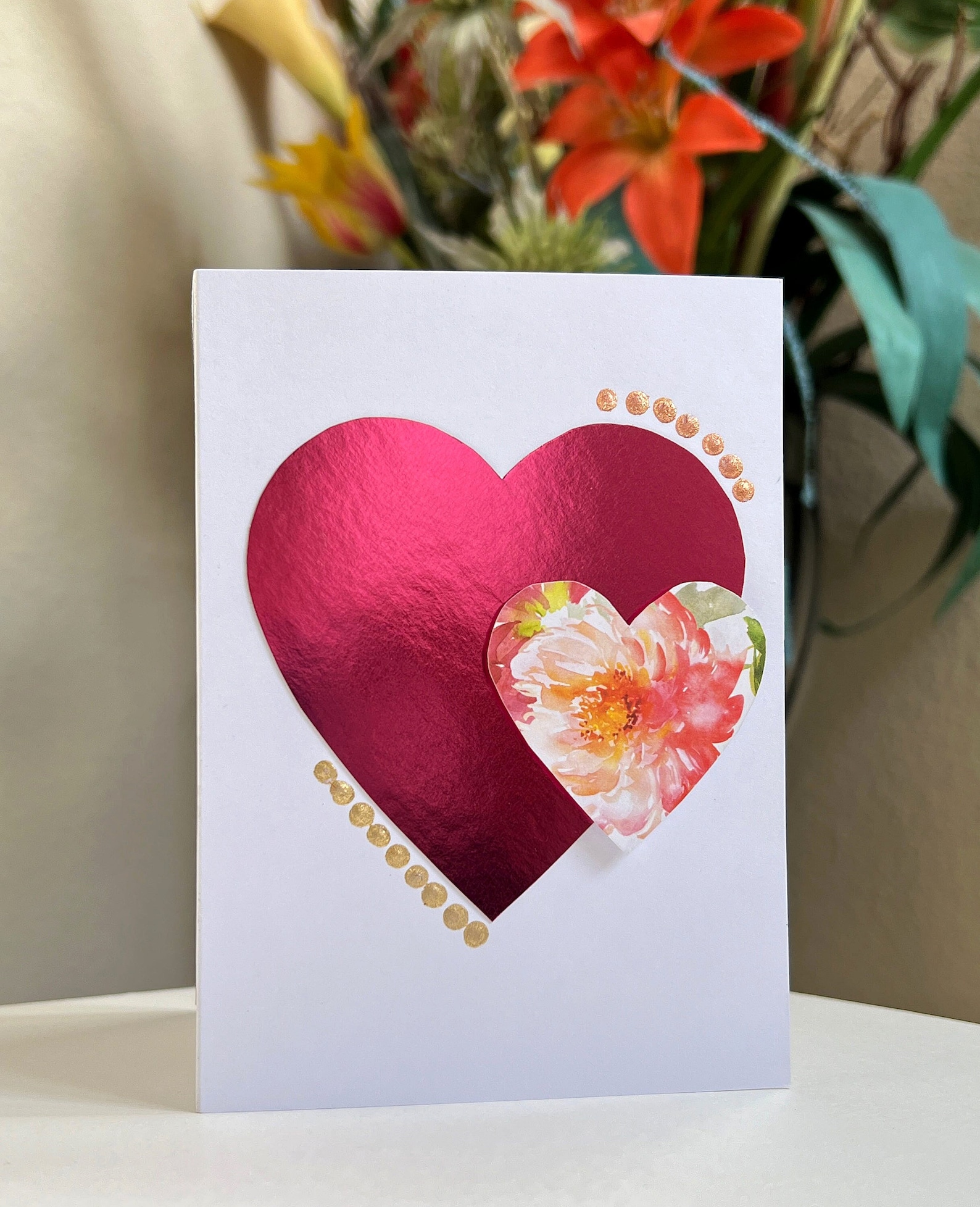 Handmade Heart Card - Etsy