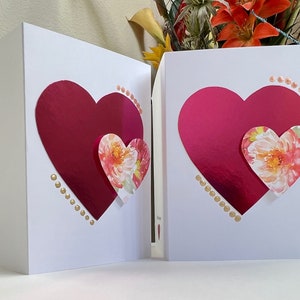 Handmade Heart Card - Etsy