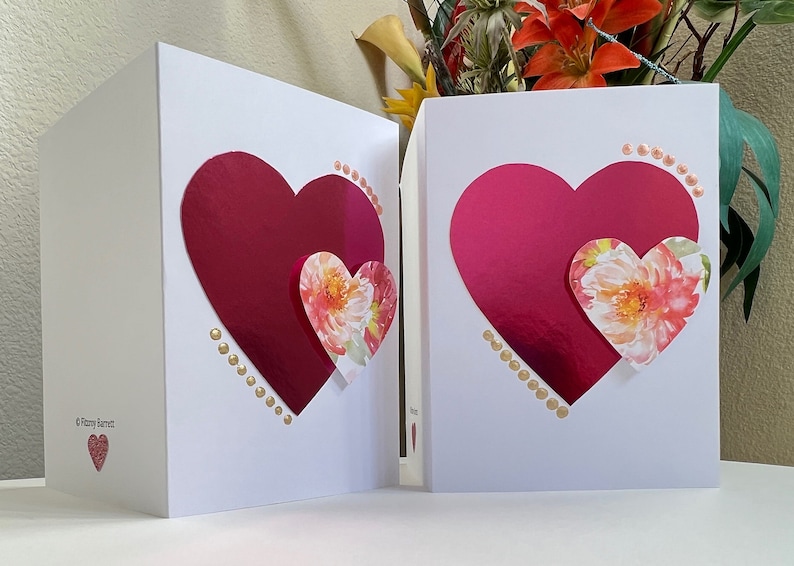 Handmade Heart Card - Etsy
