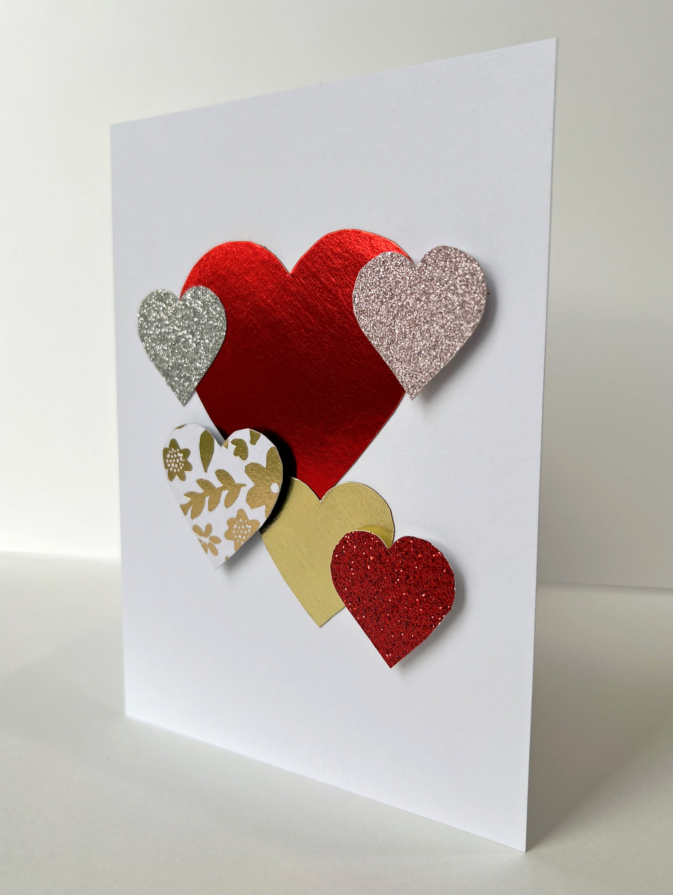 Handmade Heart Card - Etsy