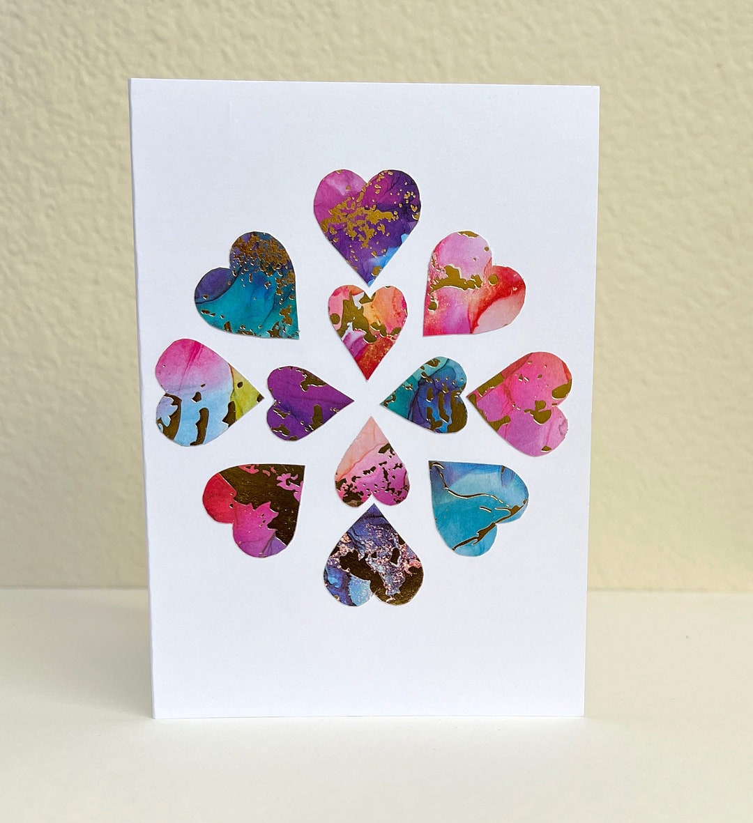 Handmade Heart Card - Etsy