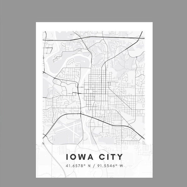 Iowa City Bar Poster - Etsy