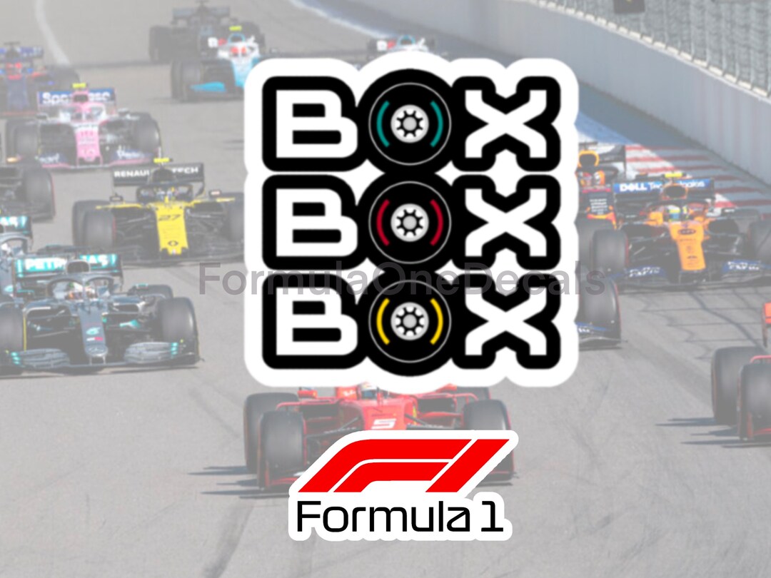 F1 Sticker Decal Pack BOX BOX BOX Racing Formula - Etsy
