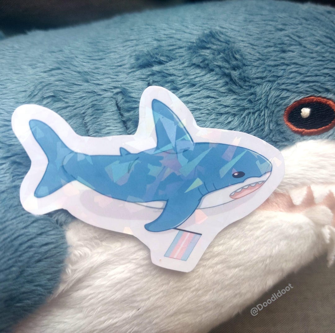 Trans Blahaj Sticker - Etsy