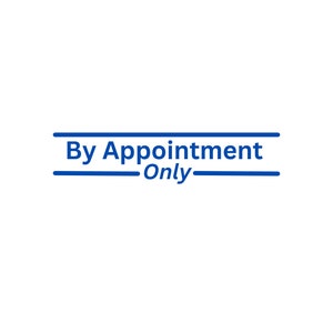By Appointment Only Decal - Used for Retail Storefront, Store Front ...