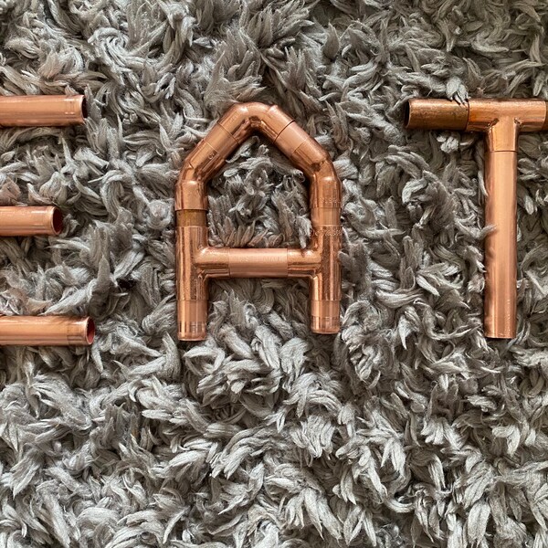 Copper Letters - Etsy