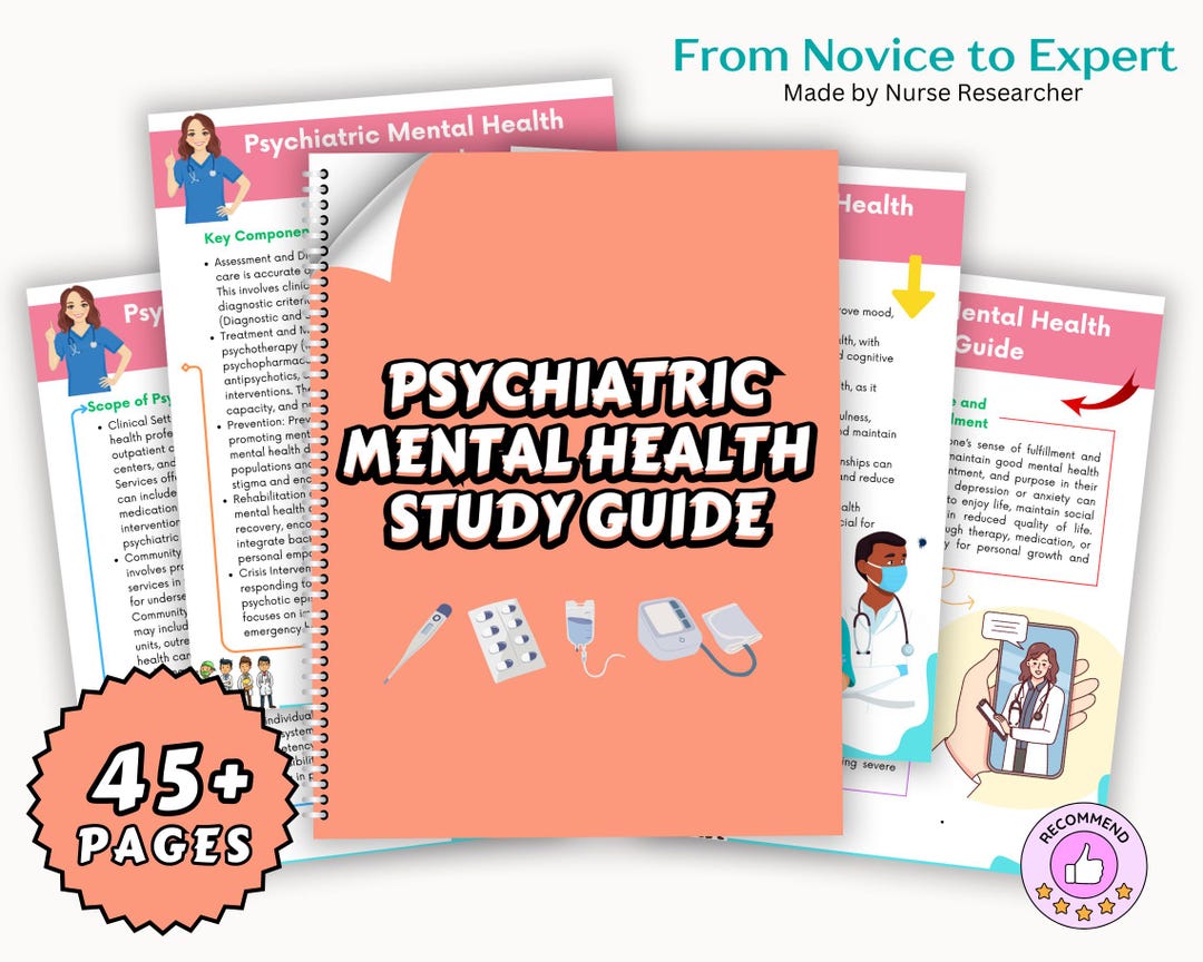 Psychiatric Mental Health Study Guide, Psychiatric Nursing | Mental ...