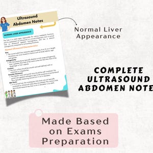 Ultrasound School Abdomen Bundle Ultrasound Student Study Notes ...