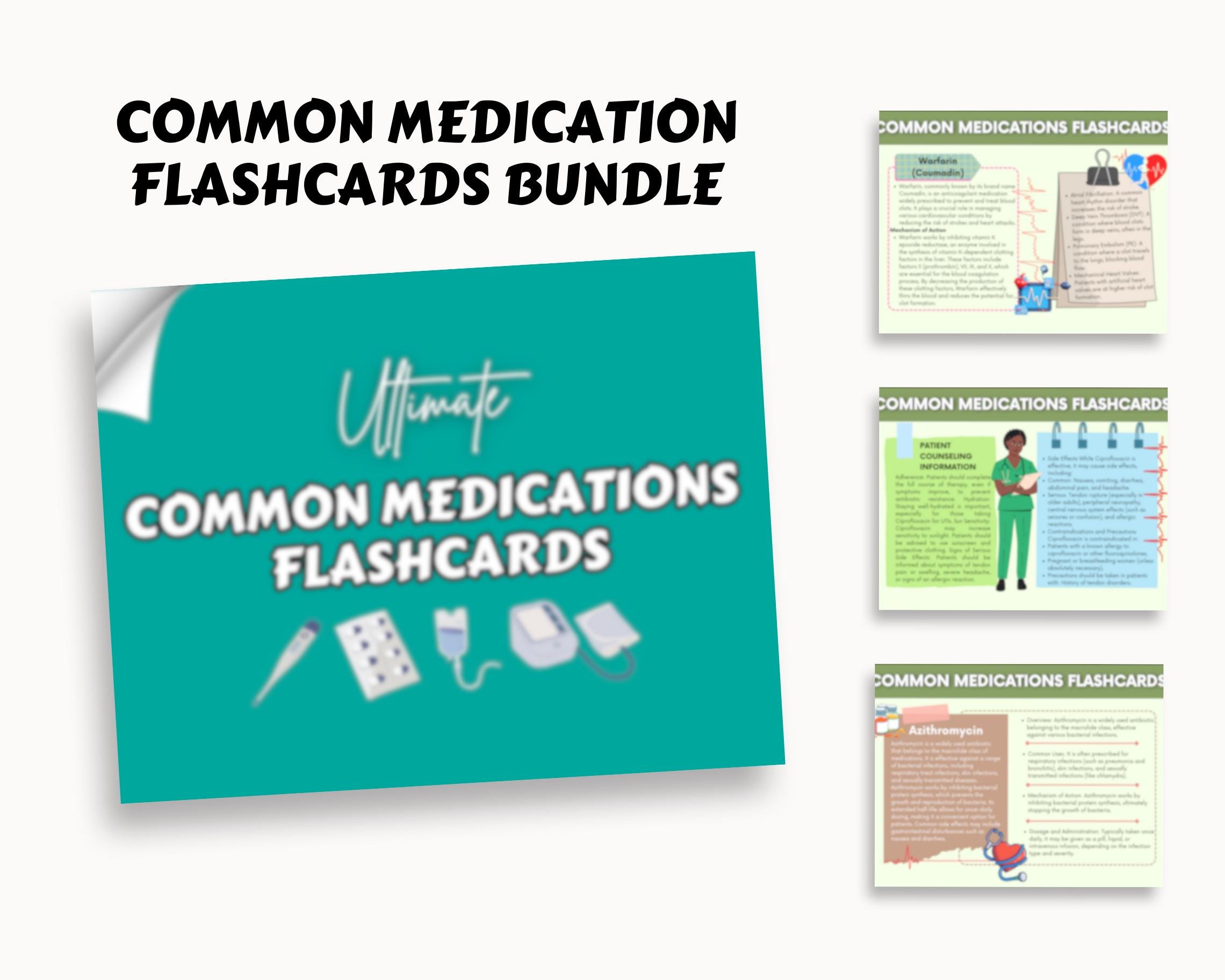 Complete Common Medications Flashcards 2025, Nclex Medications ...