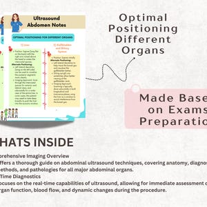 Ultrasound School Abdomen Bundle Ultrasound Student Study Notes ...