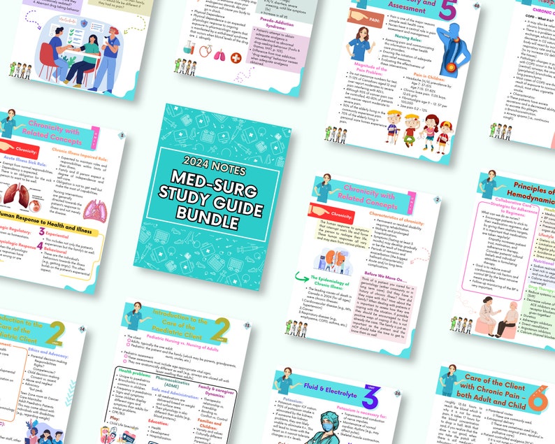 Med-surg Study Bundle 2024, Nursing Study Guide, Med Surg Notes ...