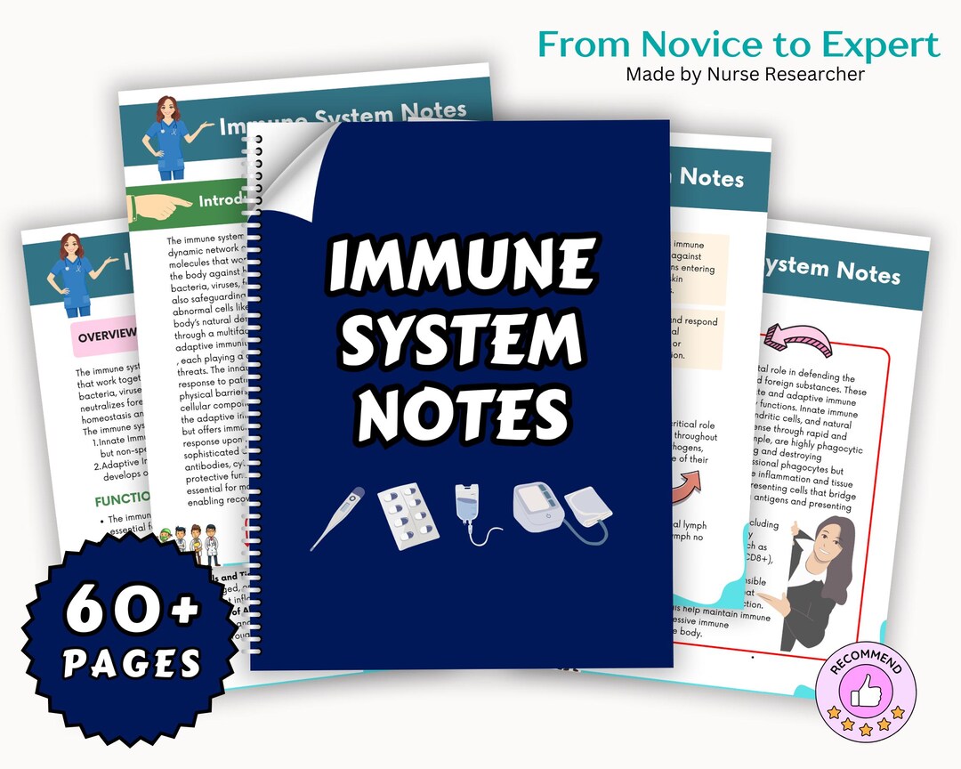 Immunology Nursing Notes 60+ Pages, Immune System Biology Notes, Med ...