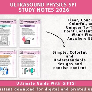 Ultrasound Physics SPI Study Notes, SPI Exam, Physics Question, Physics ...