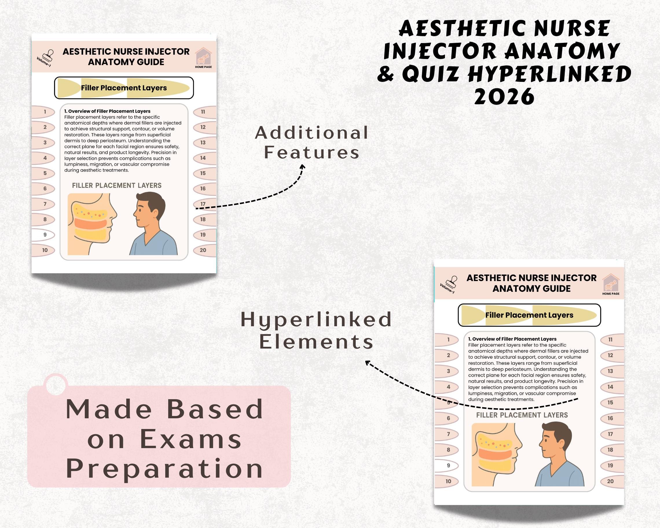 Aesthetic Nurse Injector Anatomy Guide, 15+ Topics, 160+ Pages, Digital ...