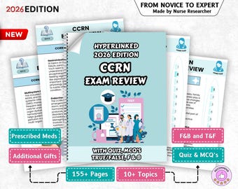 CCRN Exam Review Guide: ICU Nurse Certification Test Prep (PDF) - Etsy
