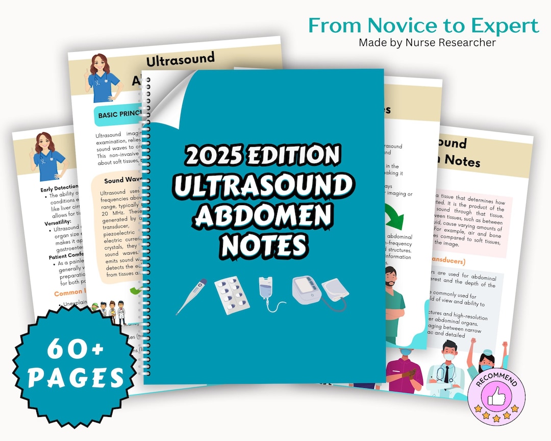 Ultrasound School Abdomen Bundle Ultrasound Student Study Notes ...