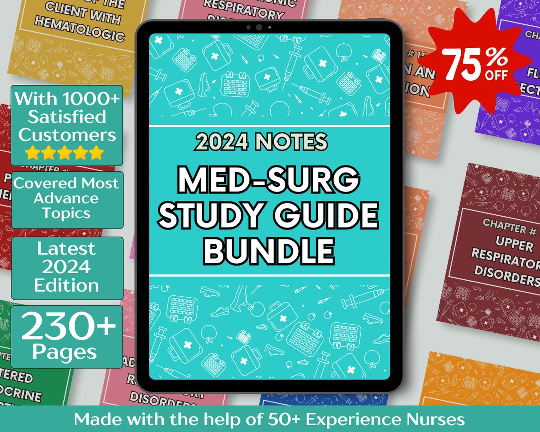 Med-surg Study Bundle 2024, Nursing Study Guide, Med Surg Notes ...