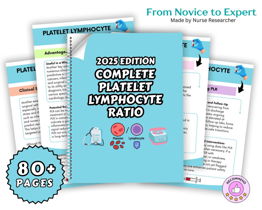 Platelet Lymphocyte Ratio Nursing Study Guide 80+ Pages, New Grad Nurse ...
