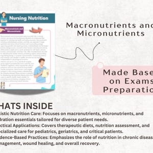 Ultimate Nursing Nutrition Notes Bundle 60+ PAGES, Nursing Student ...