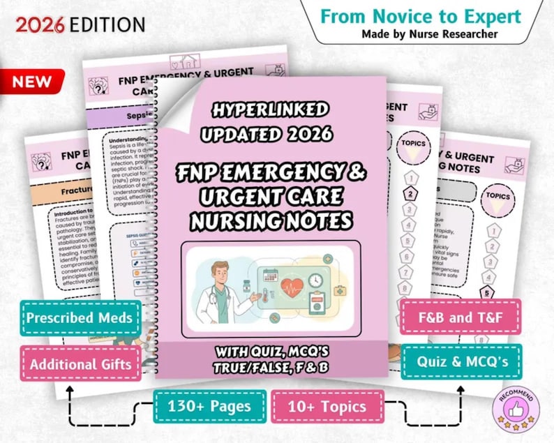 FNP Mega Bundle, FNP Disease and Pharmacology, Pediatric NP Clinical ...