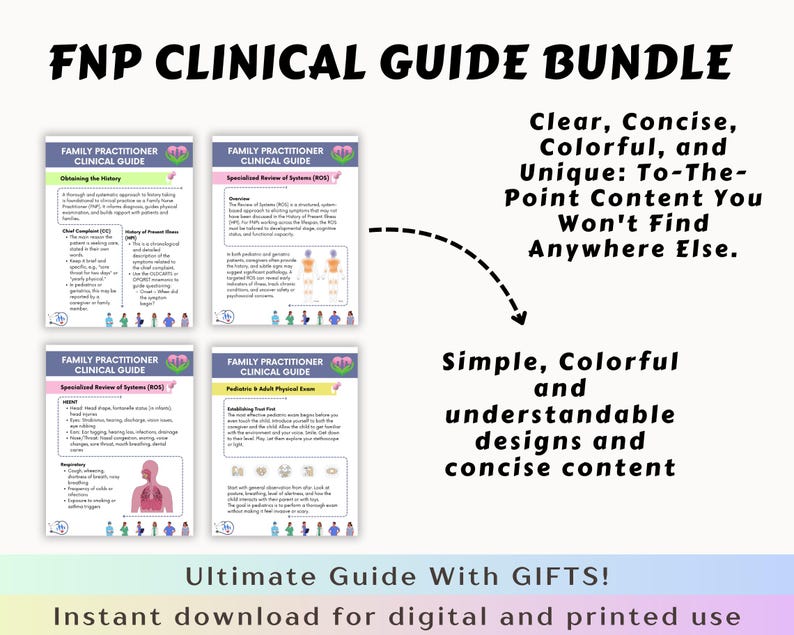 NEW 2025! FNP Clinical Study Guide Bundle, FNP Clinical Practice Guide ...
