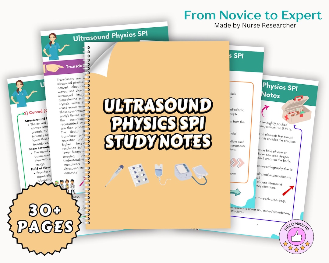 Ultrasound Physics SPI Study Notes, SPI Exam, Physics Question, Physics ...
