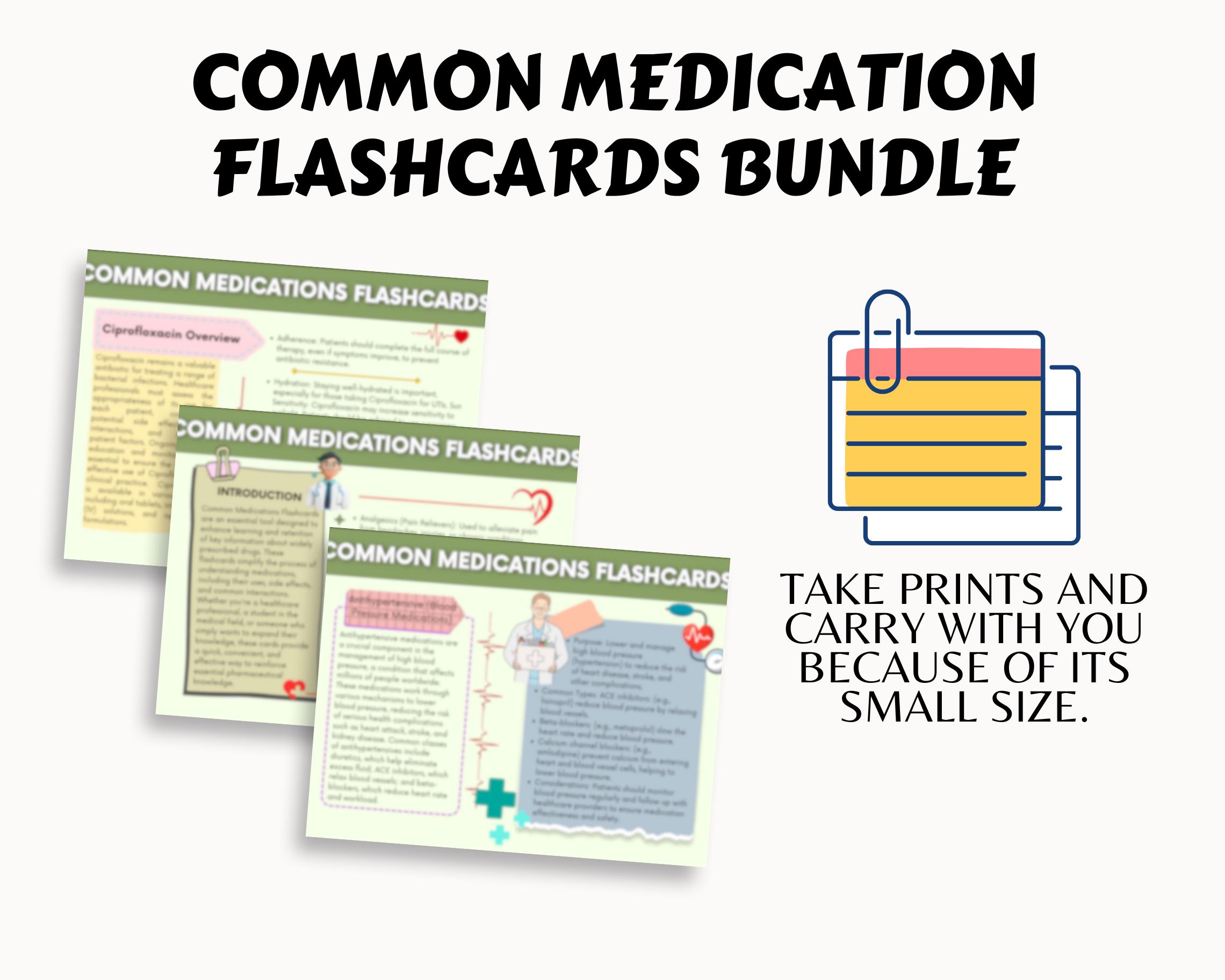 Complete Common Medications Flashcards 2025, Nclex Medications ...