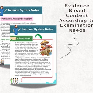 Immunology Nursing Notes 60+ Pages, Immune System Biology Notes, Med ...