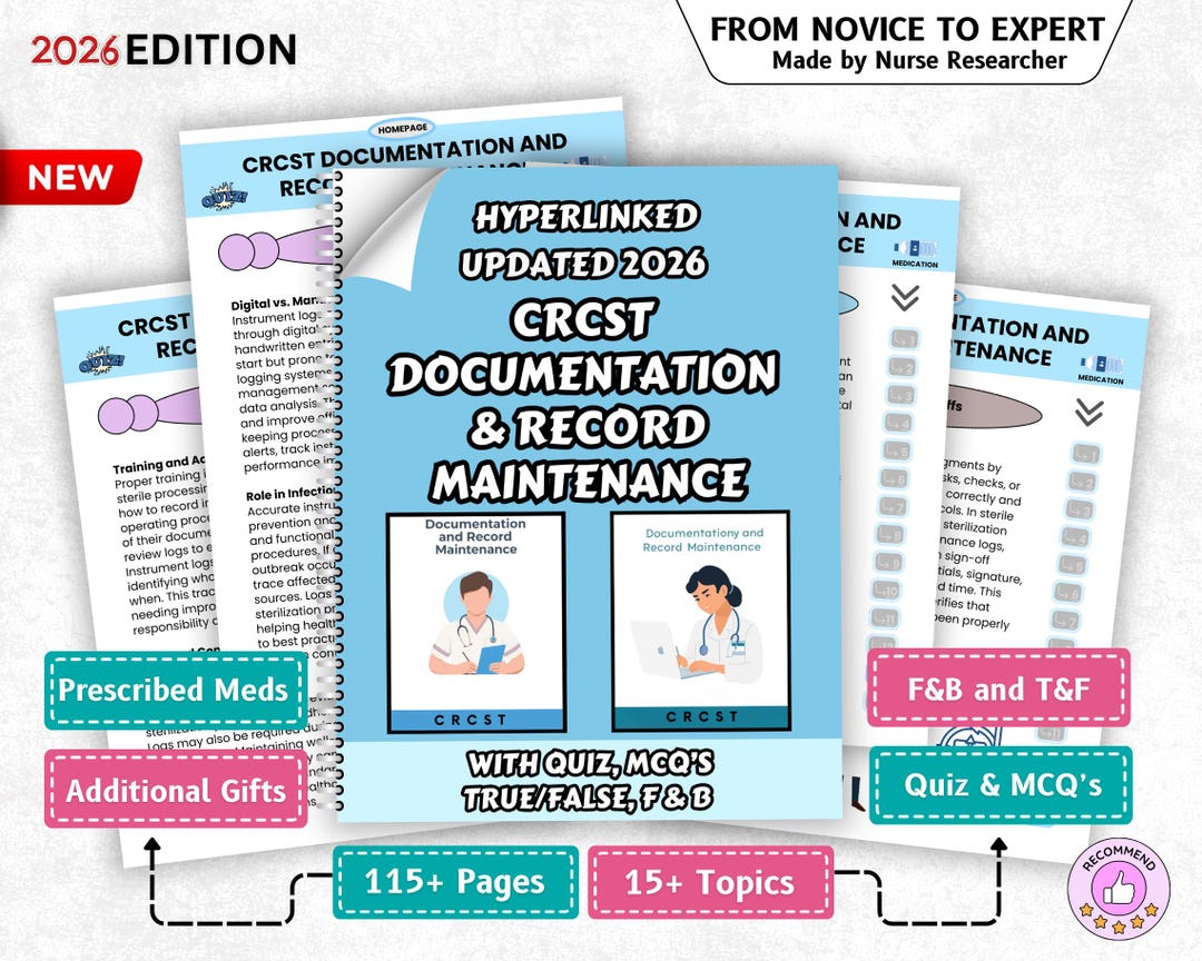 CRCST Documentation Record Maintenance Study Guide, 9th Edition ...